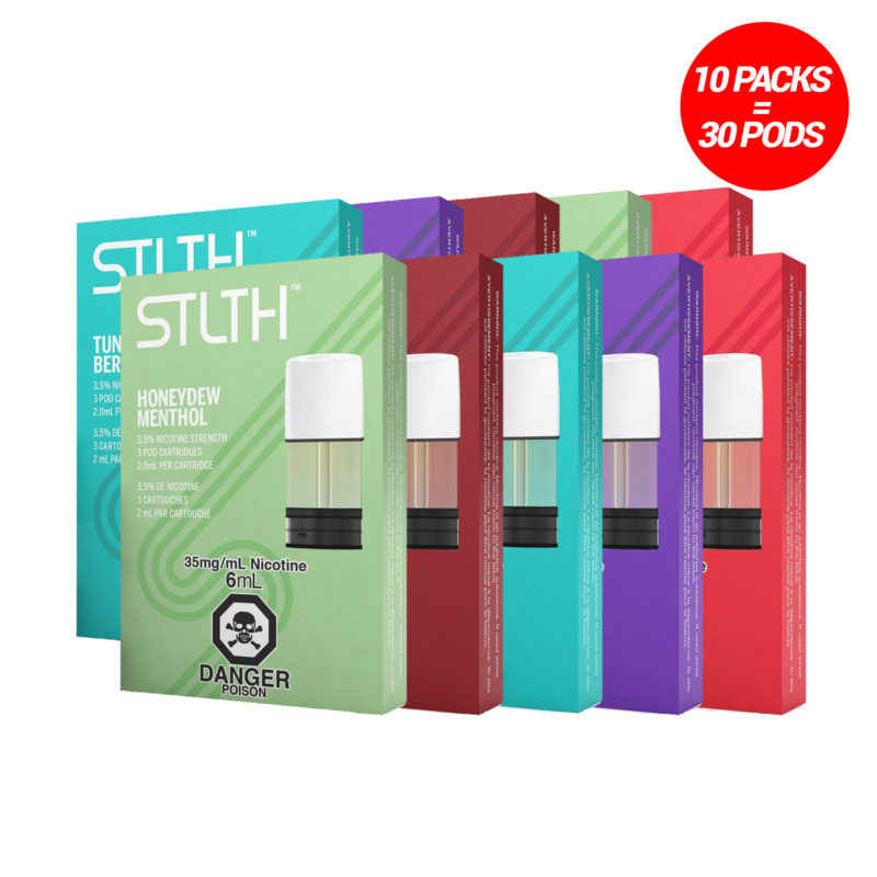 STLTH Pods – 30 Pods Bundle | 10 STLTH PACKS – VapeLoft