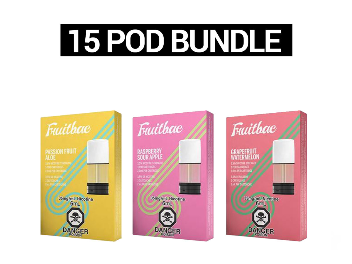 Fruitbae STLTH PODS Bundle – 15 Pods | VapeLoft