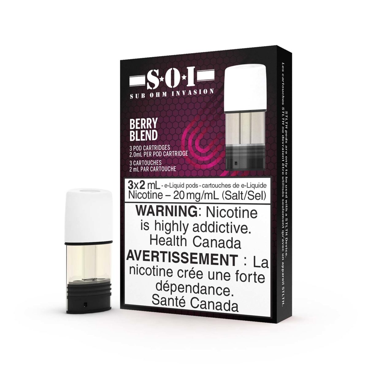 Berry Blend Sub Ohm Invasion STLTH Pods | 3 Pack - VapeLoft