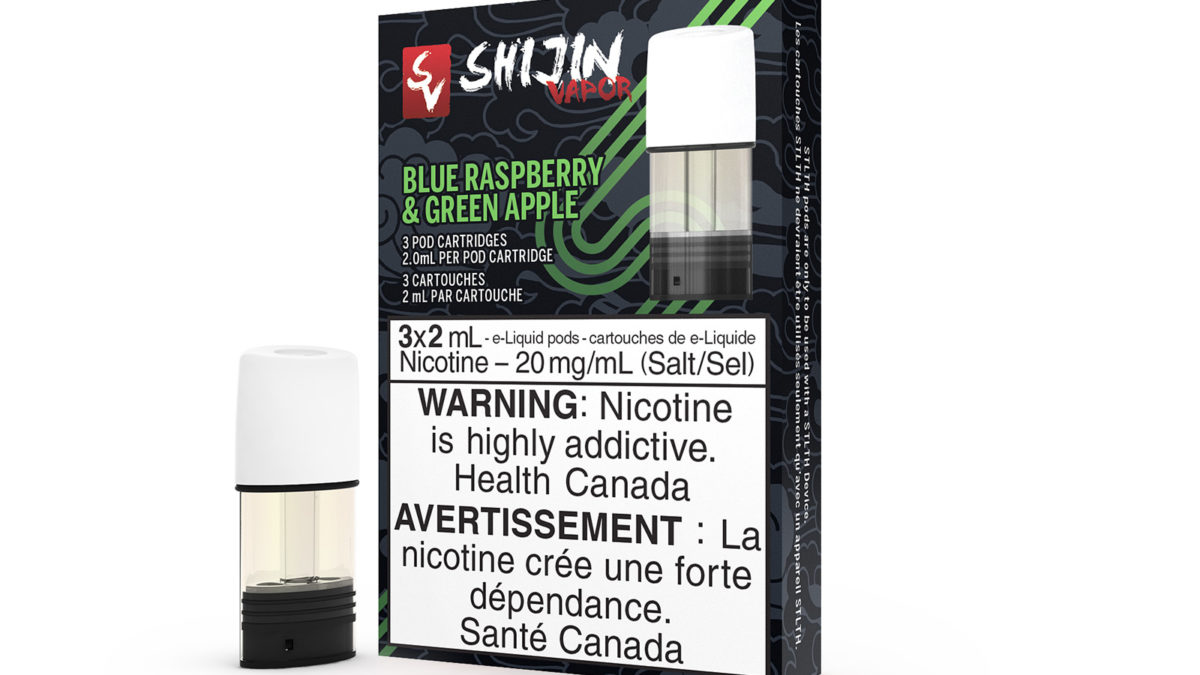 Shijin Blue Raspberry & Green Apple STLTH Pods | VapeLoft