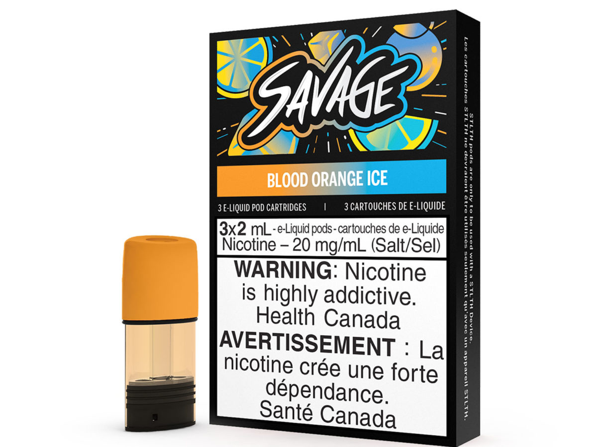 Blood Orange Ice Savage STLTH Pods | 3 Pack - VapeLoft