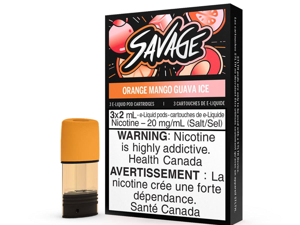 Orange Mango Guava Ice Savage STLTH Pods | 2mL - VapeLoft