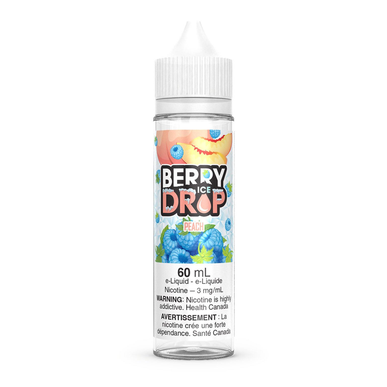 Peach Ice Berry Drop E-Liquid | 60mL Freebase - VapeLoft