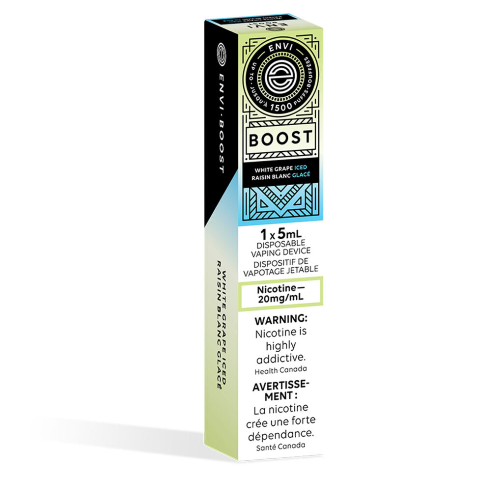 White Grape Iced Envi Boost Disposable Vape | VapeLoft