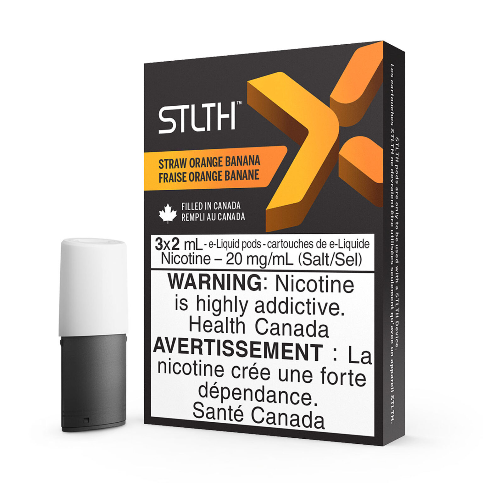 Straw Orange Banana STLTH X Pods | 3 Pack - VapeLoft