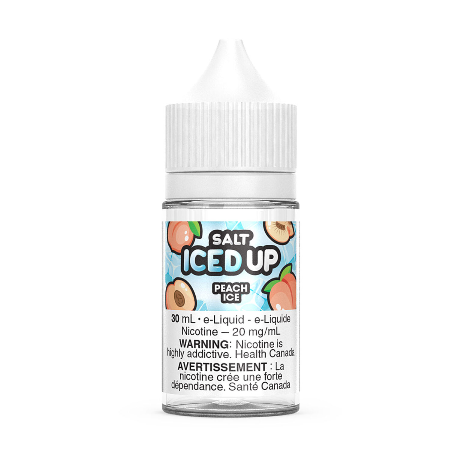 Peach Ice SALT Iced Up Salt E-liquid | 30mL - VapeLoft