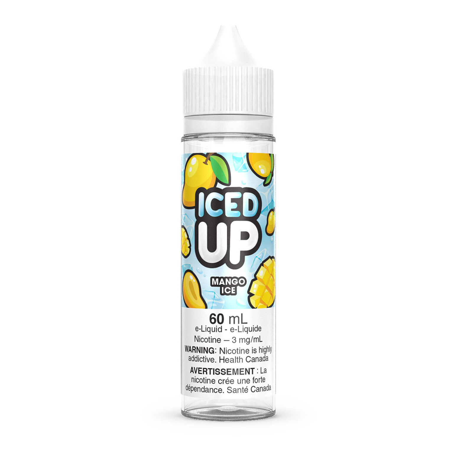 Mango Ice Iced Up E-Liquid | 60mL Free Base - VapeLoft