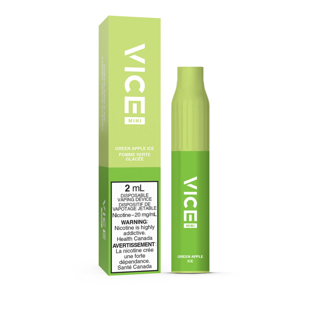 Green Apple Ice Vice Mini Disposable Vape | 2mL - VapeLoft