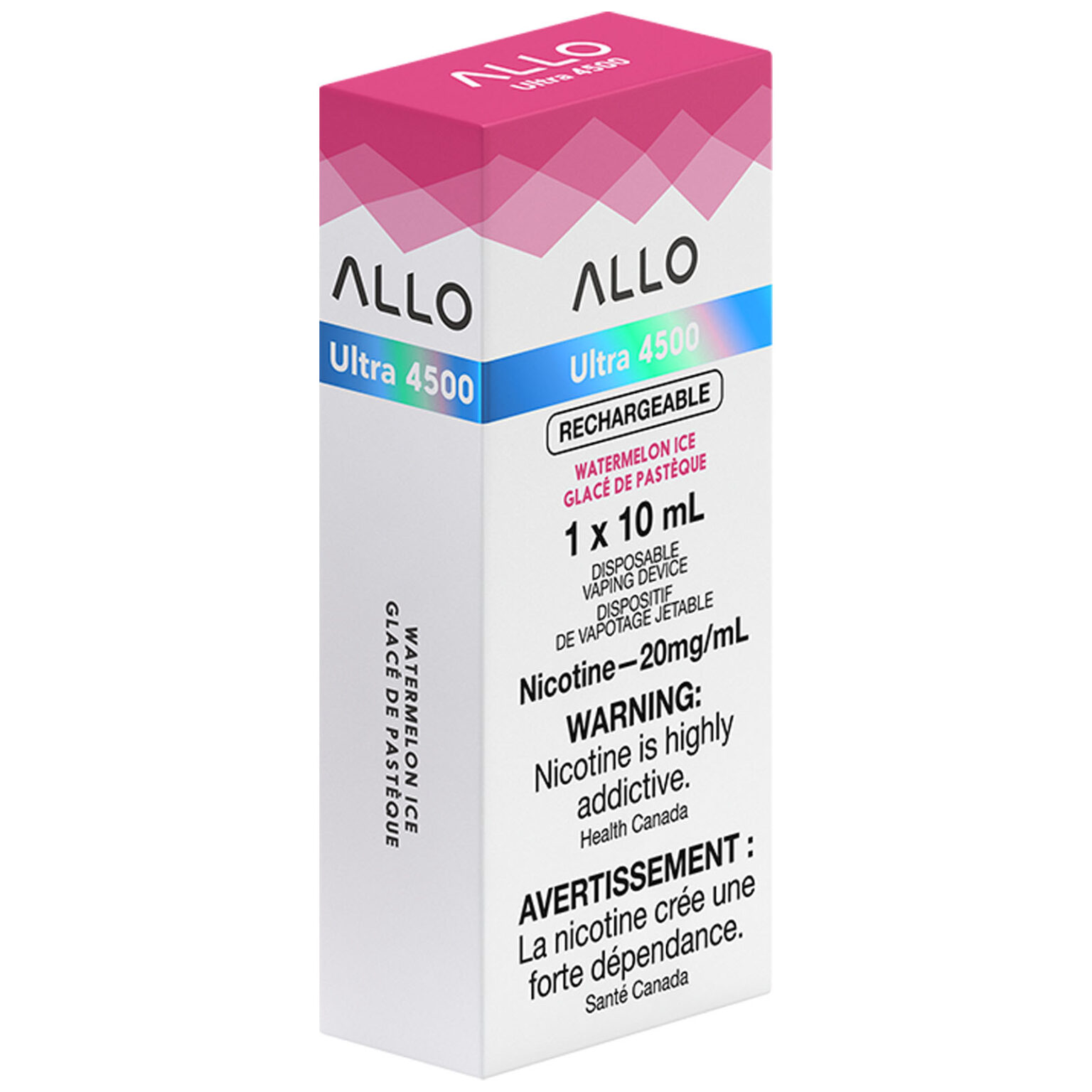 Watermelon Ice ALLO 4500 Disposable Vape | 10mL - VapeLoft