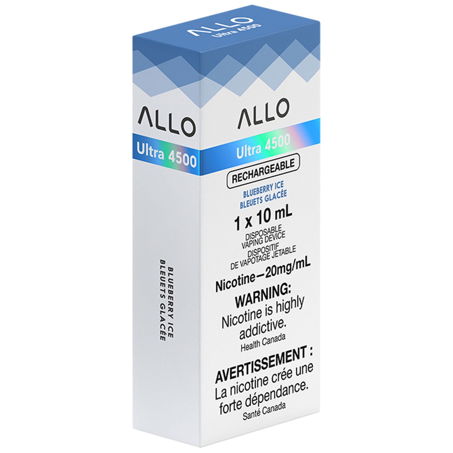 Blueberry Ice ALLO 4500 Disposable Vape | 10mL - VapeLoft