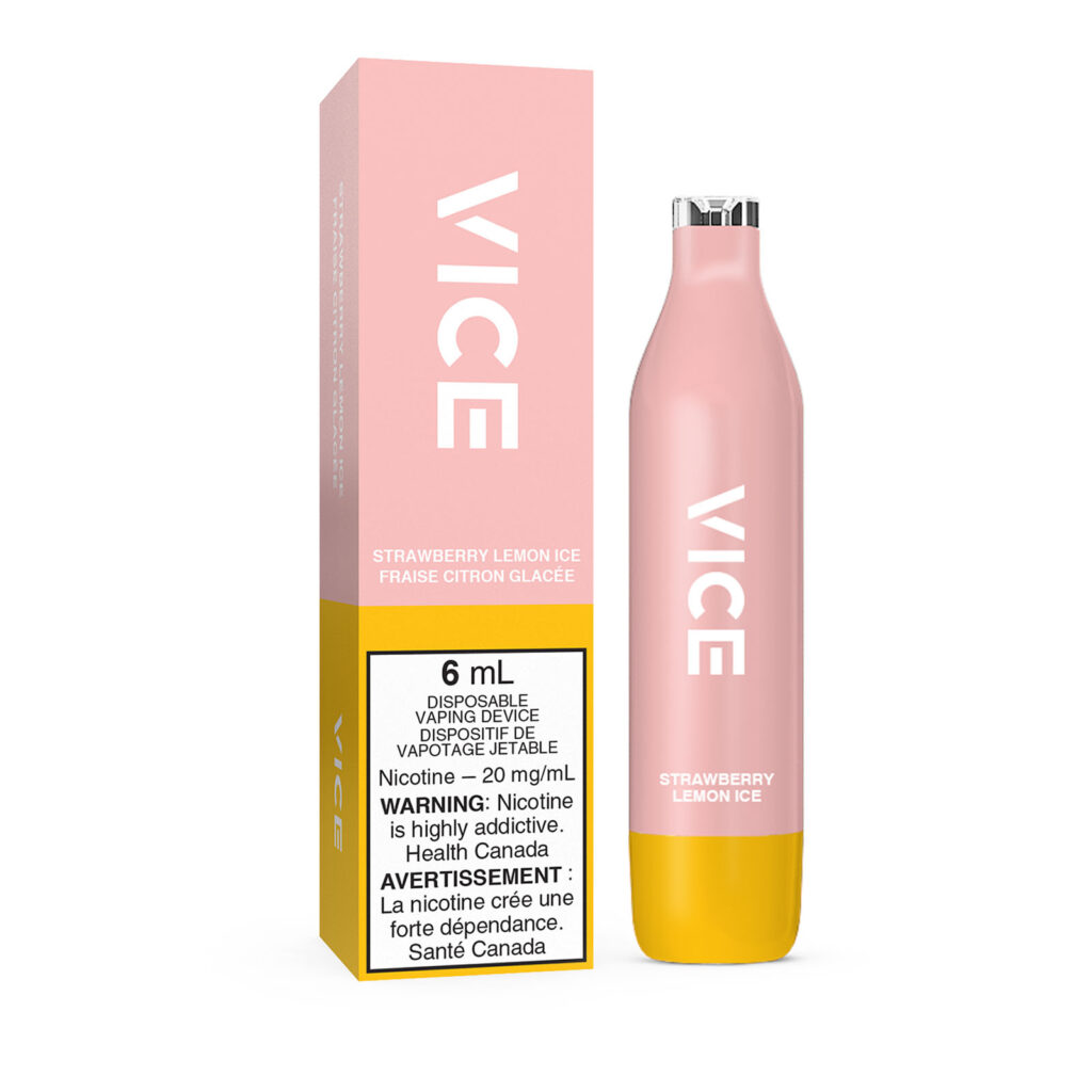 Strawberry Lemon Ice Vice 2500 Disposable Vape | VapeLoft