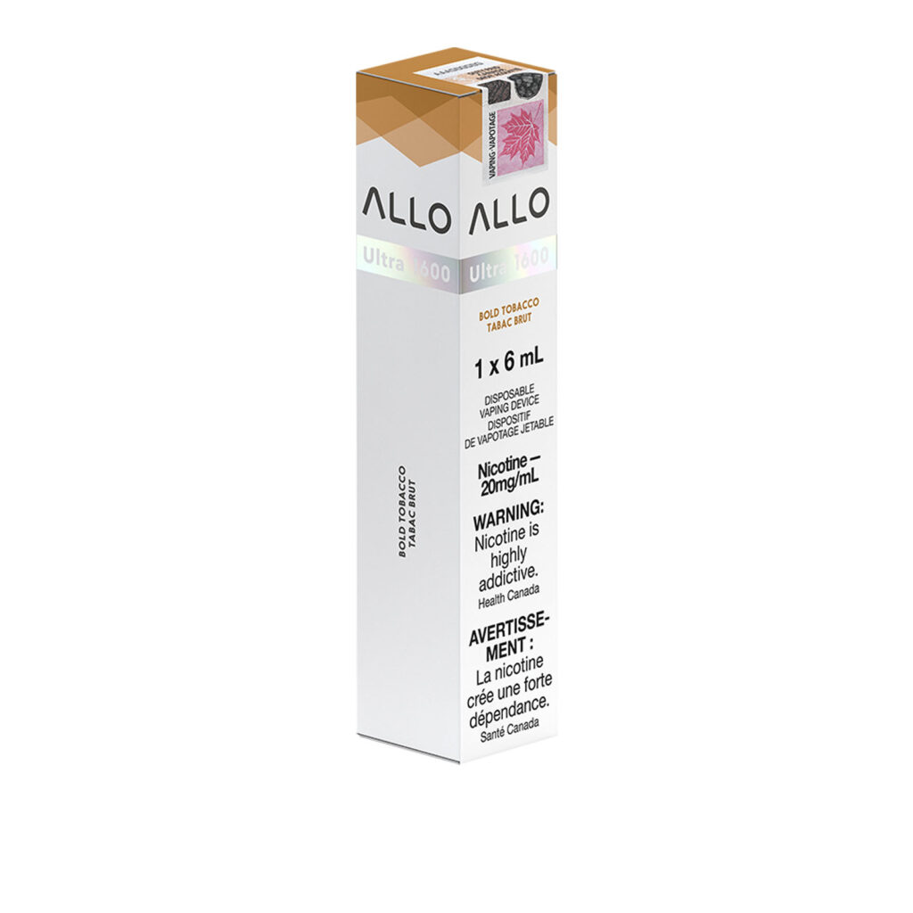 Bold Tobacco ALLO 1600 Disposable Vape | 1000mAh - VapeLoft