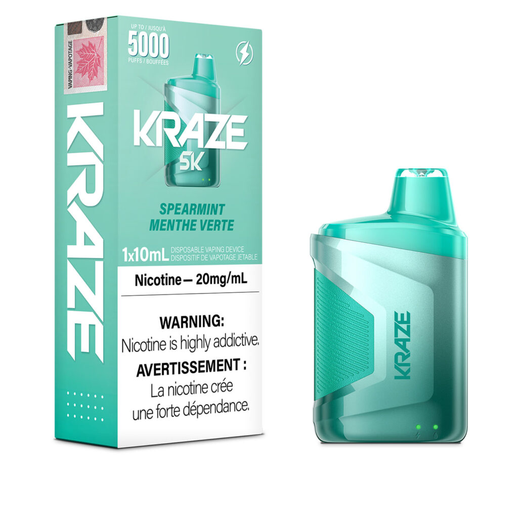 Spearmint Kraze 5K Disposable Vape | 10mL - VapeLoft