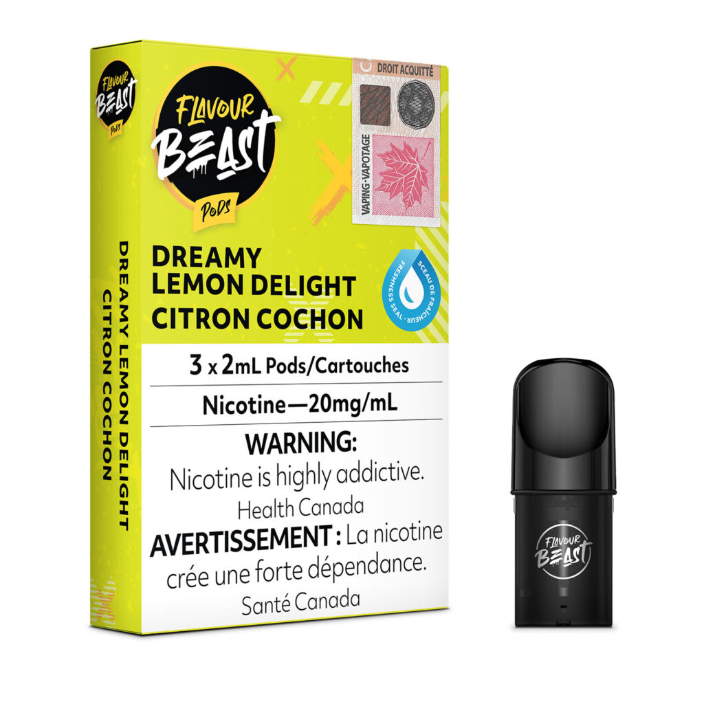 Dreamy Lemon Delight Flavour Beast Pods | 3 Pack | VapeLoft