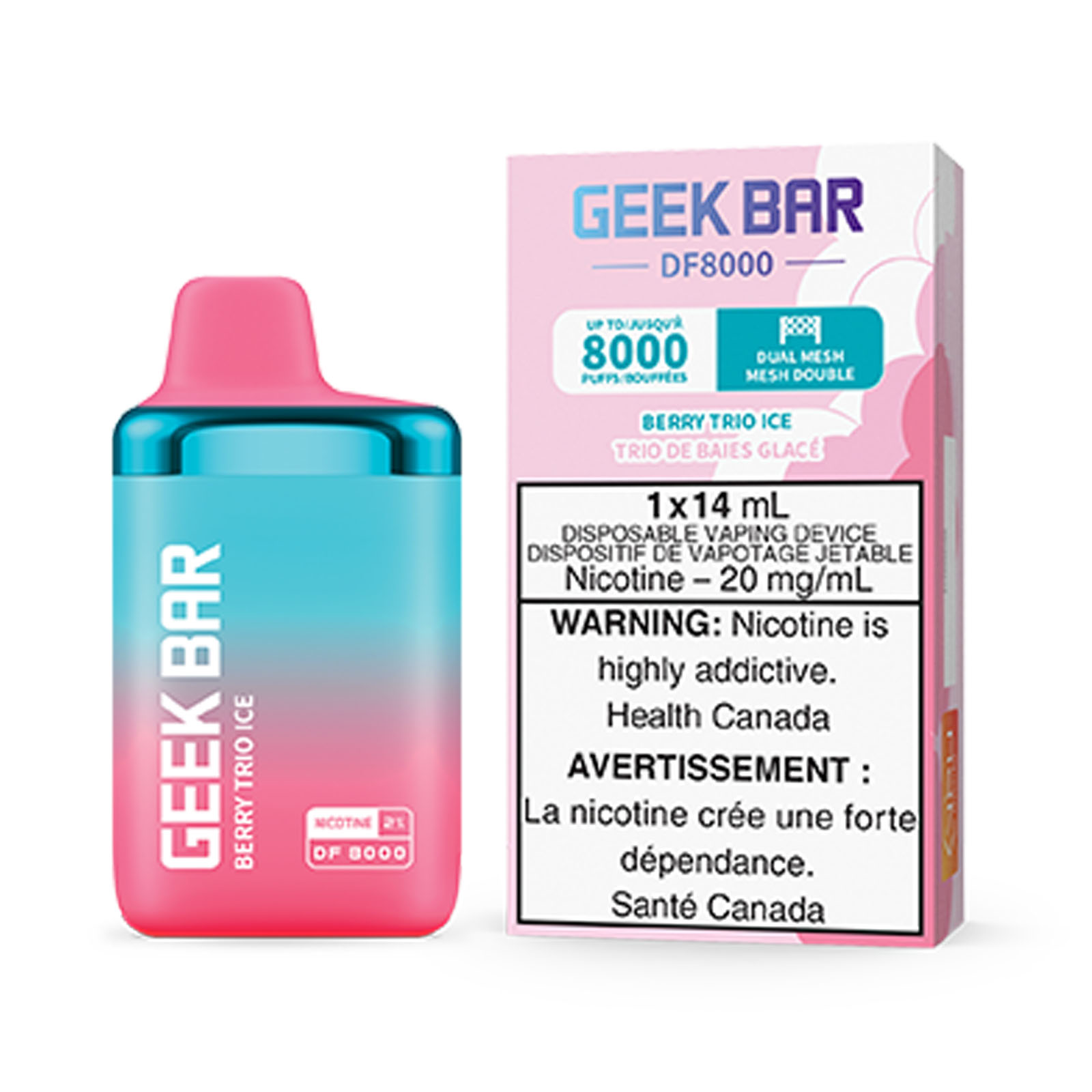Berry Trio Ice Geek Bar DF8000 Disposable Vape | VapeLoft