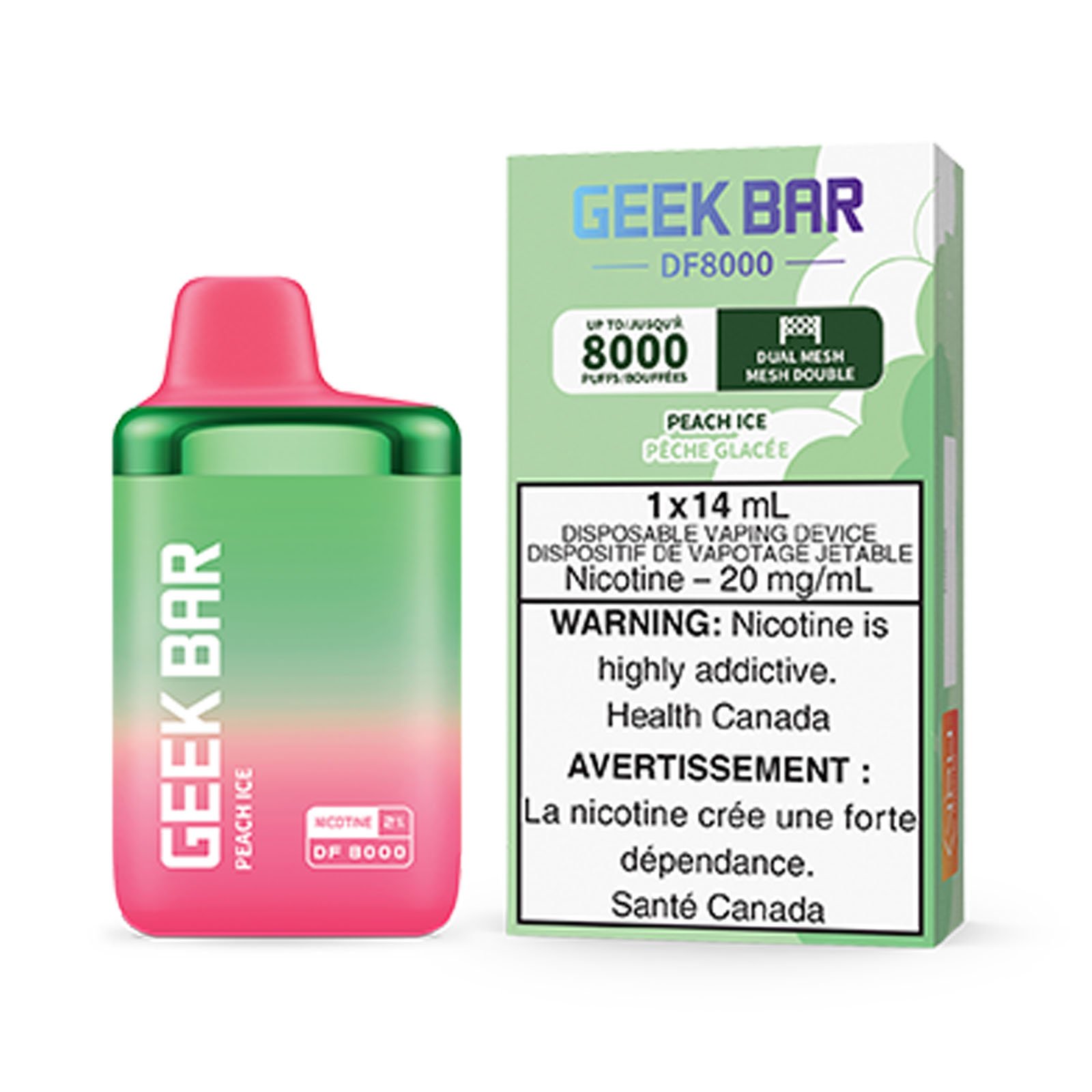 Peach Ice Geek Bar DF8000 Disposable Vape | VapeLoft