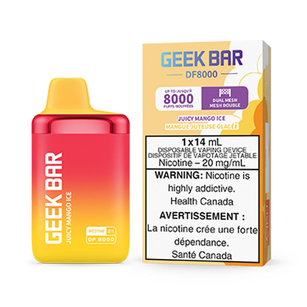 Juicy Mango Ice Geek Bar DF8000 Disposable Vape | VapeLoft