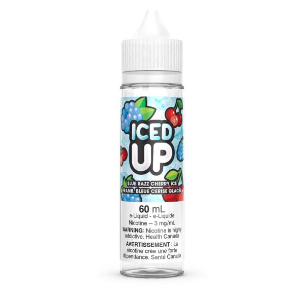 Blue Razz Cherry Ice Iced Up E-Liquid | 60mL - VapeLoft