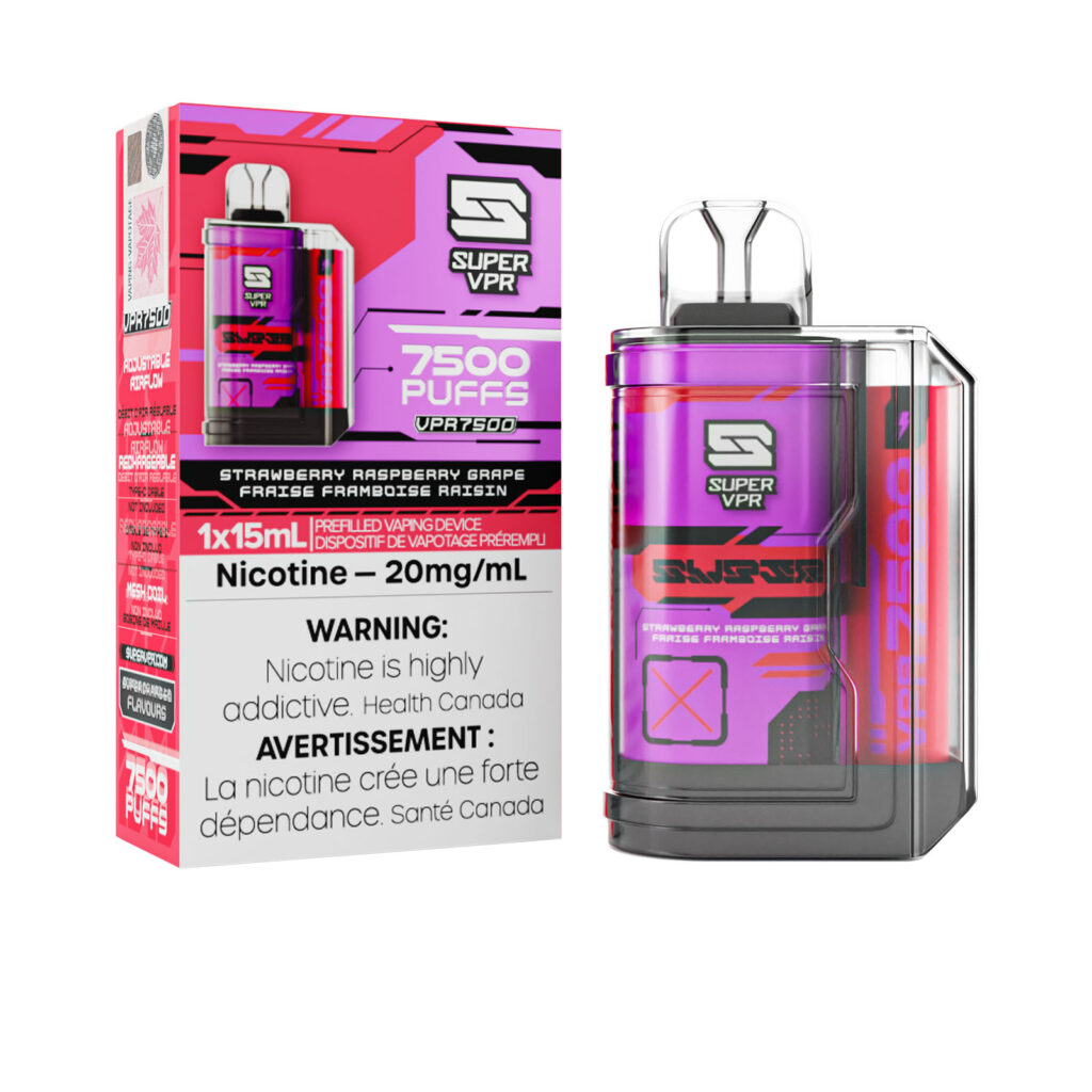 Strawberry Raspberry Grape Super VPR 7500 Disposable Vape | VapeLoft