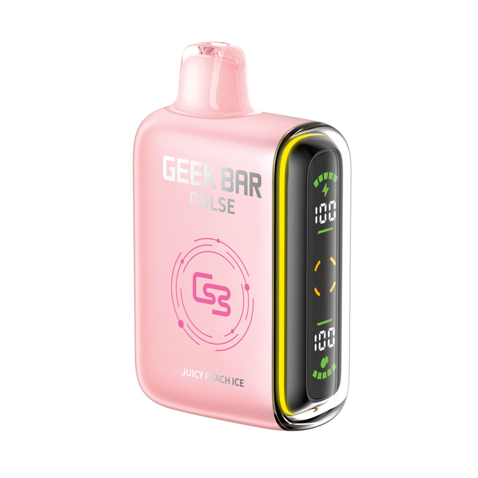 Juicy Peach Ice Geek Bar Pulse Disposable Vape | VapeLoft