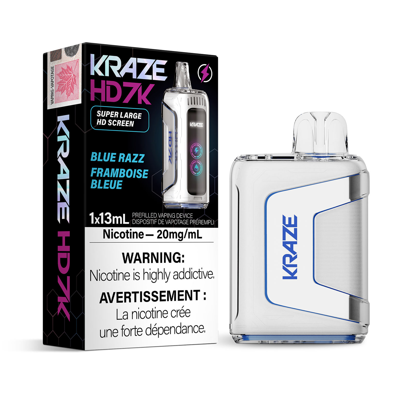 Blue Razz Kraze HD 7K Disposable Vape | VapeLoft Blue Razz Kraze HD 7K Disposable Vape | VapeLoft