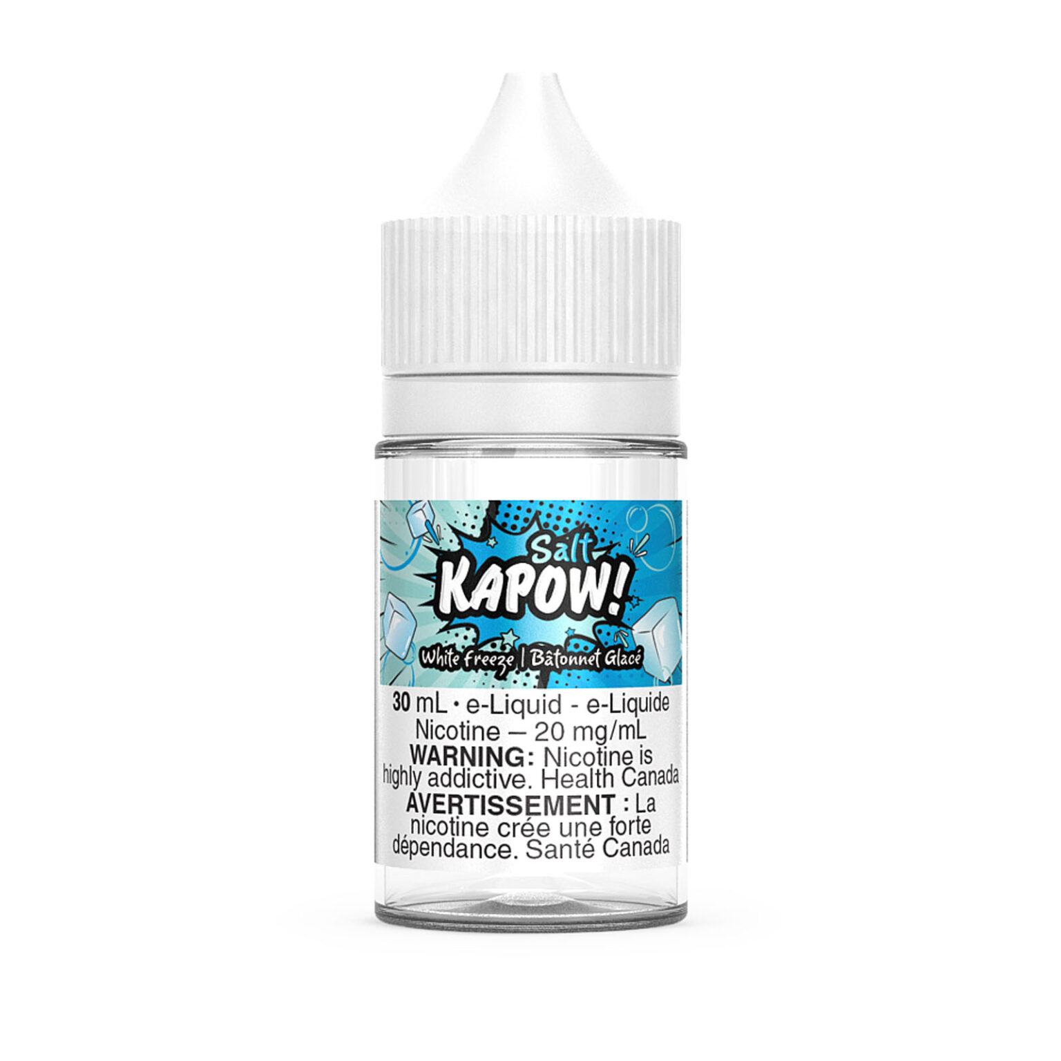 White Freeze SALT Kapow Salt E-Liquid | 30mL - VapeLoft