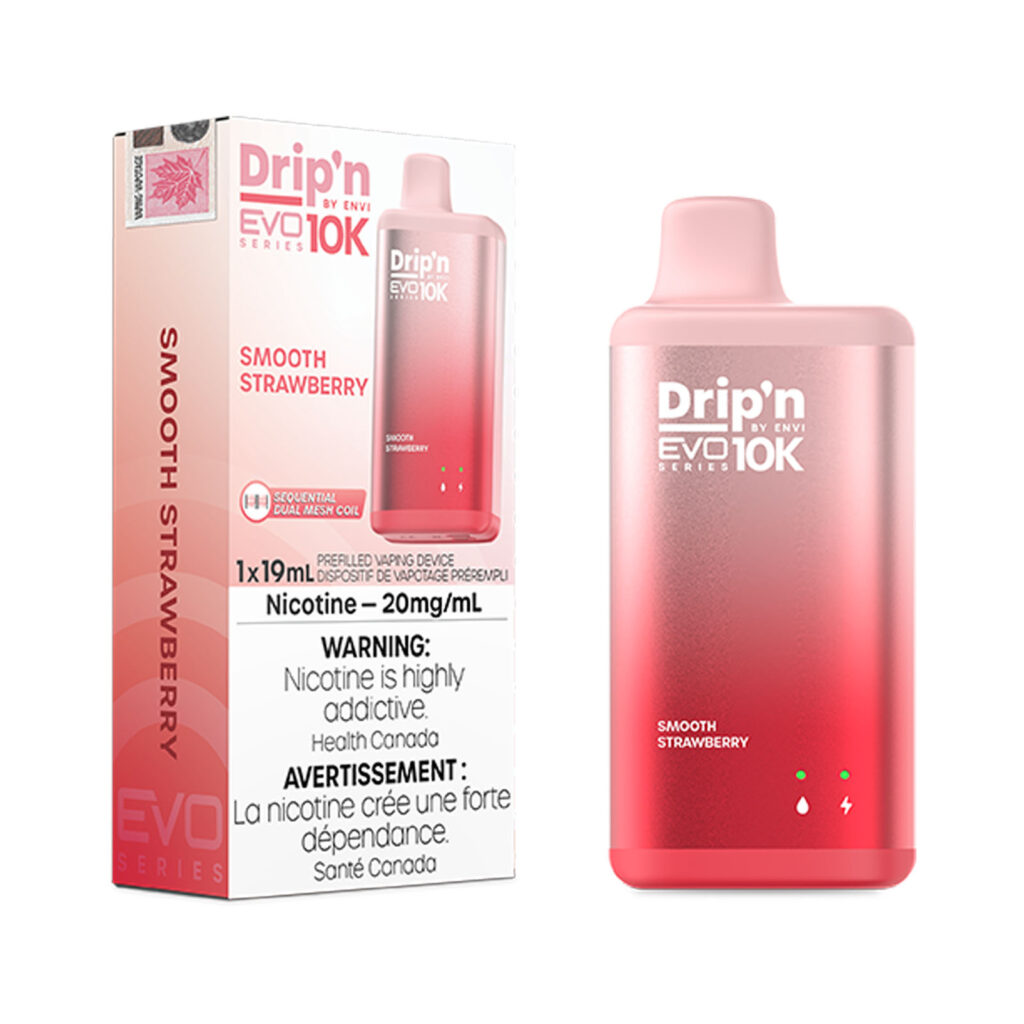 Smooth Strawberry Drip'n EVO 10K Disposable Vape | VapeLoft
