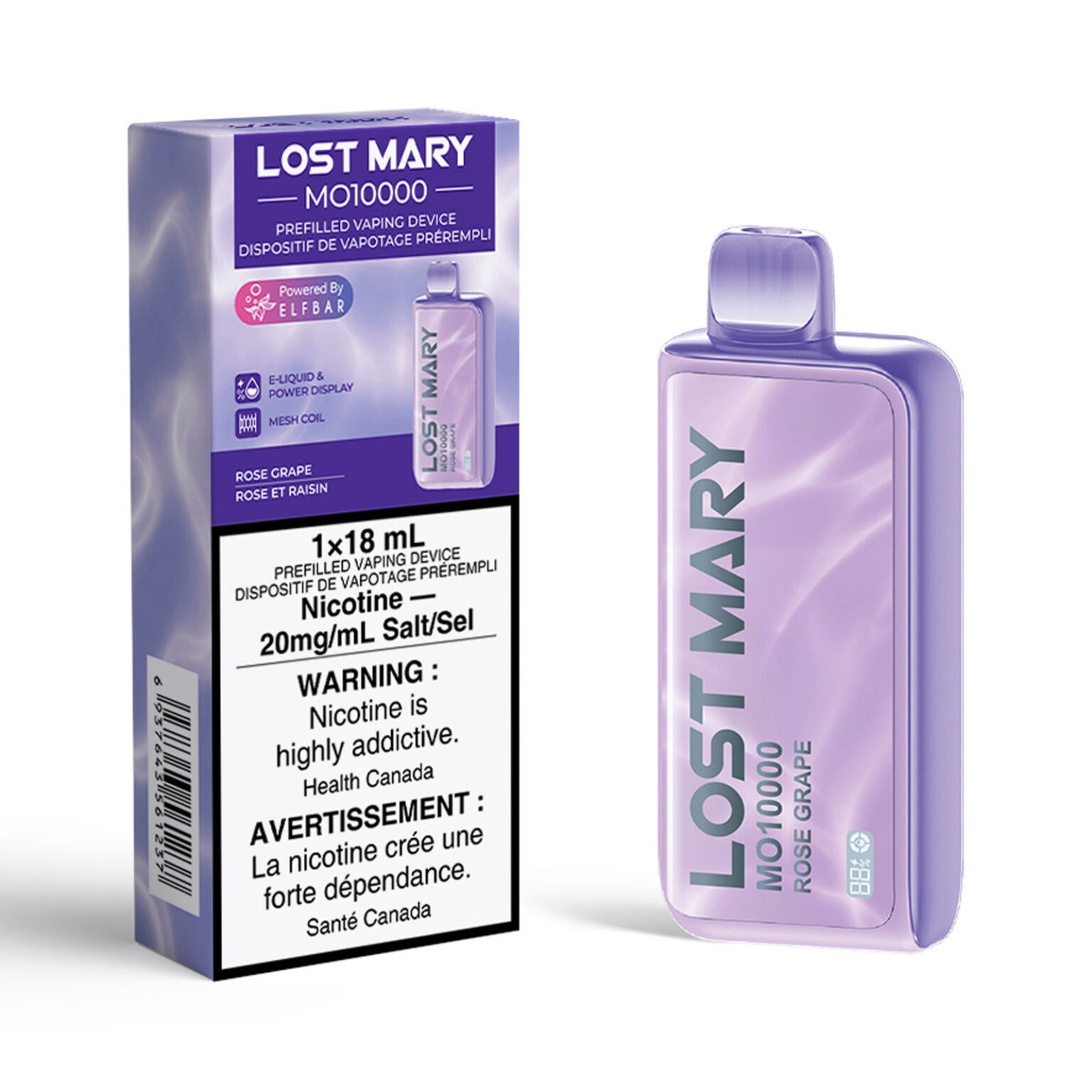 Rose Grape: Lost Mary MO10000 Disposable Vape | VapeLoft