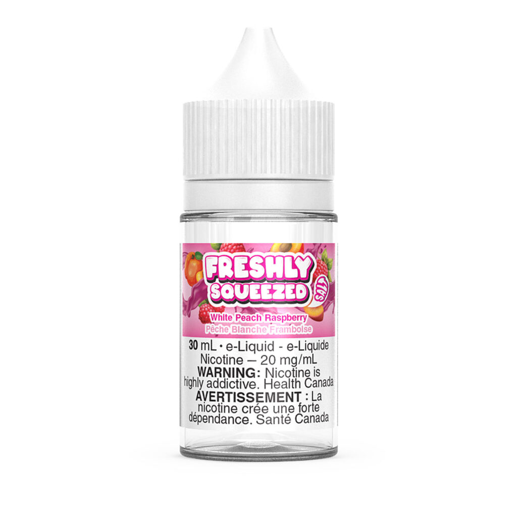 White Peach Raspberry SALT Freshly Squeezed Salt E-Liquid | VapeLoft