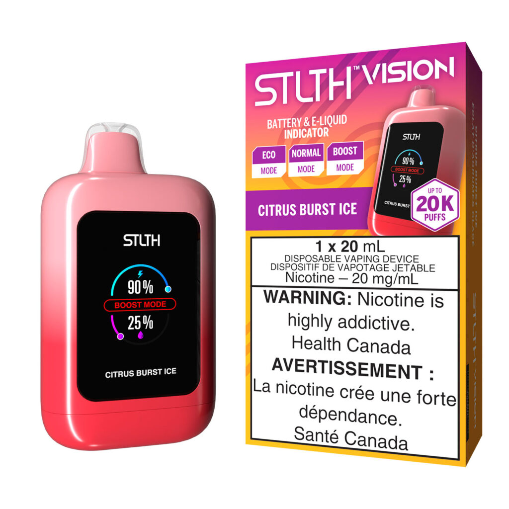 Citrus Burst Ice STLTH Vision Disposable Vape | 20K Puffs - VapeLoft