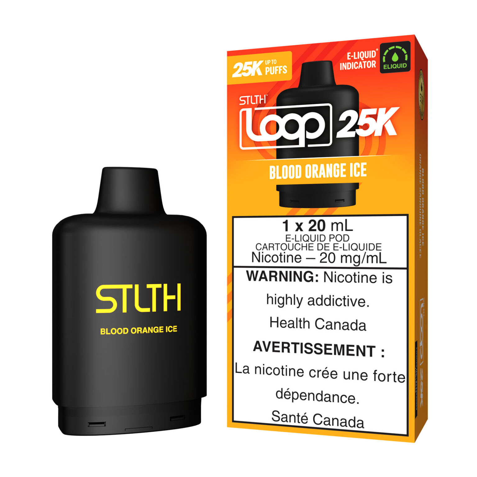 Blood Orange Ice STLTH Loop 25K Pod | 20mL Pod - VapeLoft